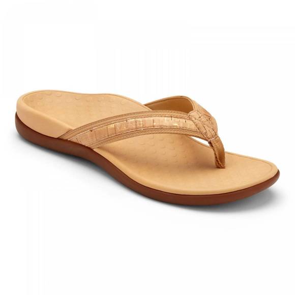 Vionic | Shoes | New Vionic Womens Tide Sandal In Gold Cork | Poshmark